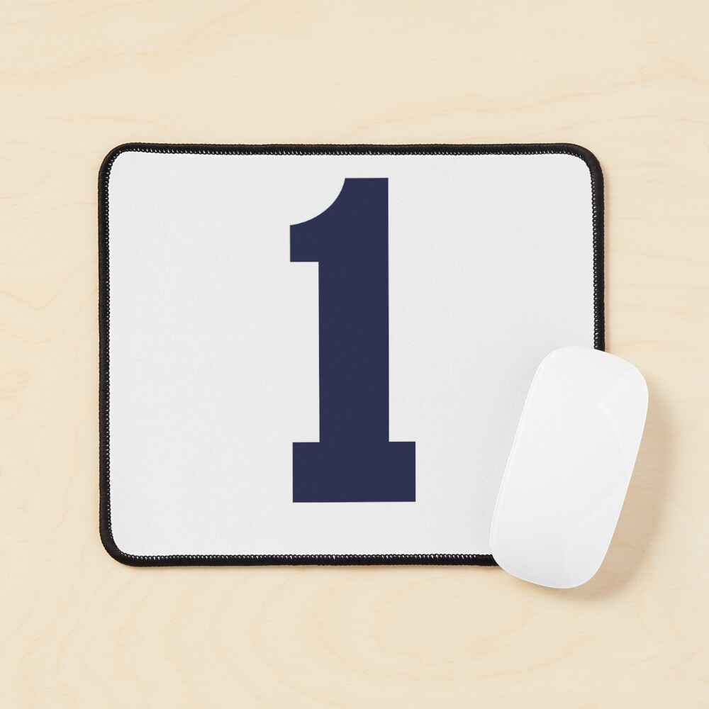 "Number 1, Marine blue one, Sports number 1" Poster for Sale by ...