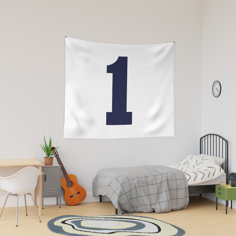 "Number 1, Marine blue one, Sports number 1" Poster for Sale by ...