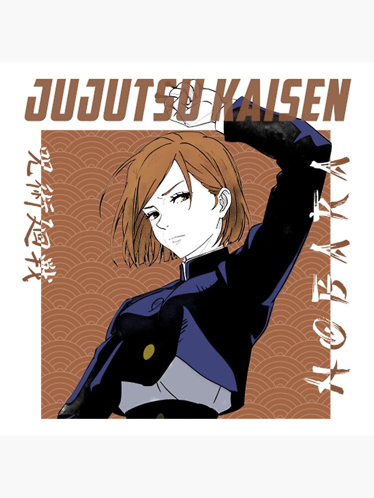 "JJ Kaisen: Nobara Kugisaki with Colored Background Nobara Kugisaki ...