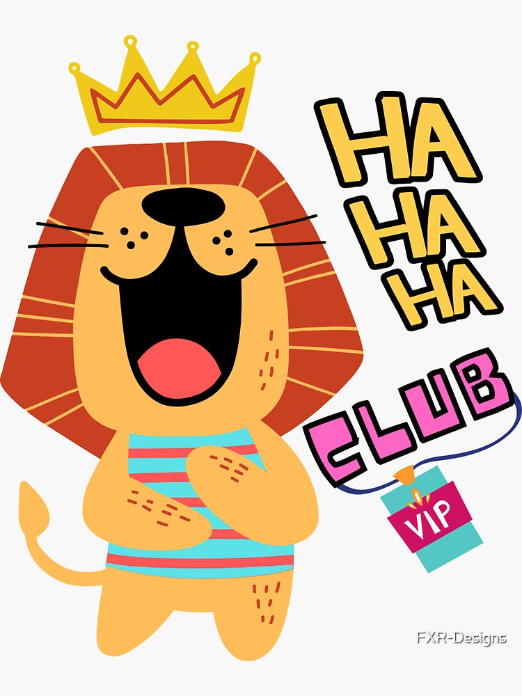 "Lion VIP Kid Club" Sticker for Sale by FXR-Designs | Redbubble