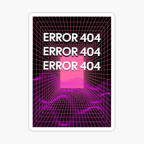 "Techwear ERROR404" Sticker for Sale by PNG-of-the-day | Redbubble
