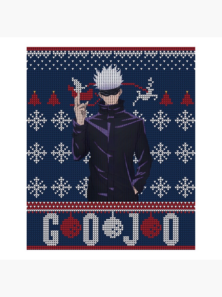 "JJ Kaisen: Satoru Gojo Ugly Christmas Design(Blue) Satoru Gojo" Poster ...