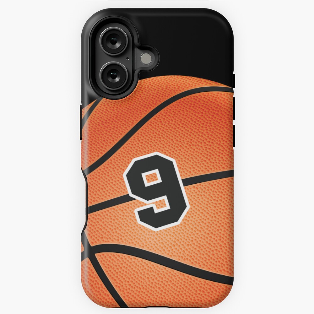"Basketball ball number 9, nine" Sticker for Sale by TheCultStuff ...