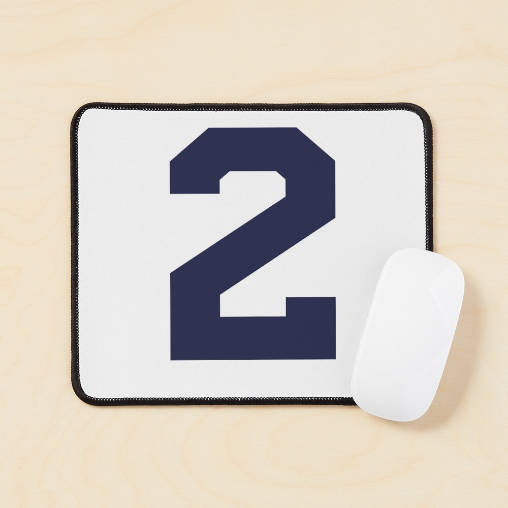 "Number 2, Marine blue two, Sports number 2" Sticker for Sale by ...