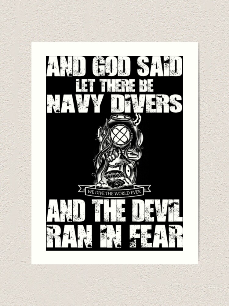 "Navy diver " Art Print for Sale by aryagiri | Redbubble