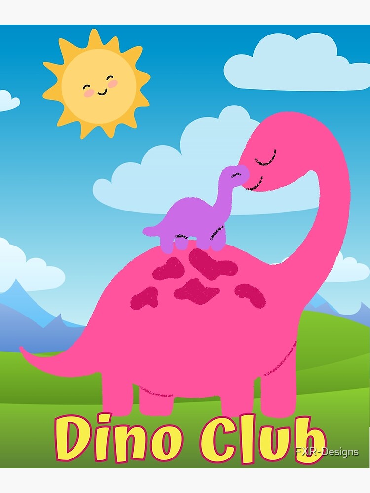 "Dino Club" Poster for Sale by FXR-Designs | Redbubble
