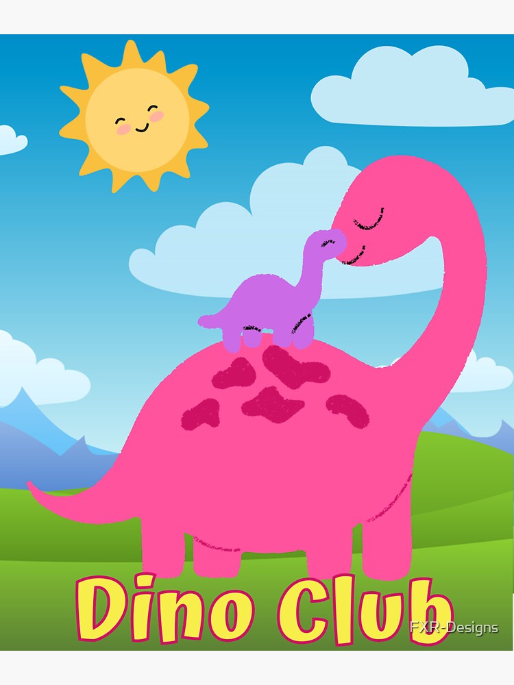 "Dino Club" Sticker for Sale by FXR-Designs | Redbubble