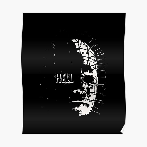 "Hellraiser Pinhead white" Poster for Sale by LapinMagnetik | Redbubble