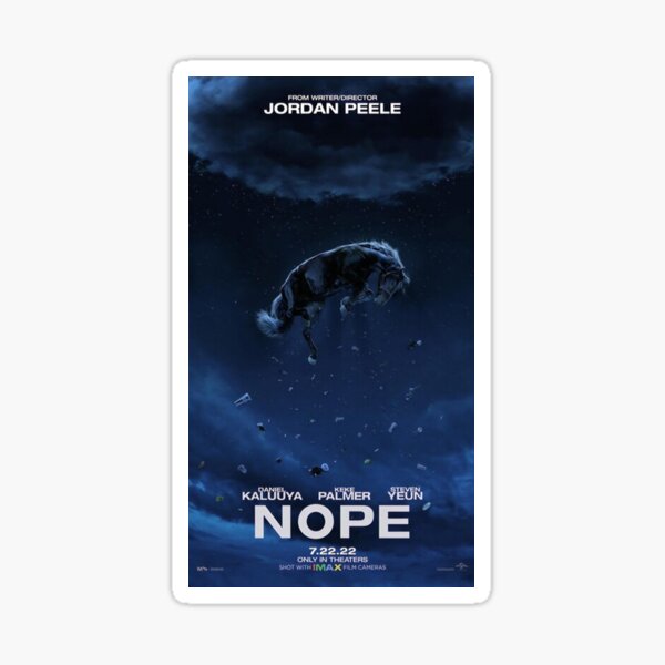 "Nope Movie 2022 Official" Sticker for Sale by luislewist | Redbubble