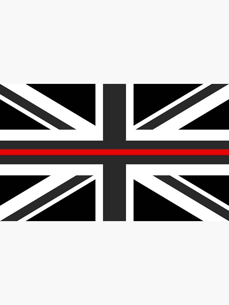 "Thin Red Line Union Jack UK Flag" Art Print for Sale by JerryWLambert ...