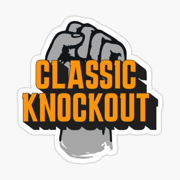 "Classic KnockOut" Sticker for Sale by TVstuff | Redbubble