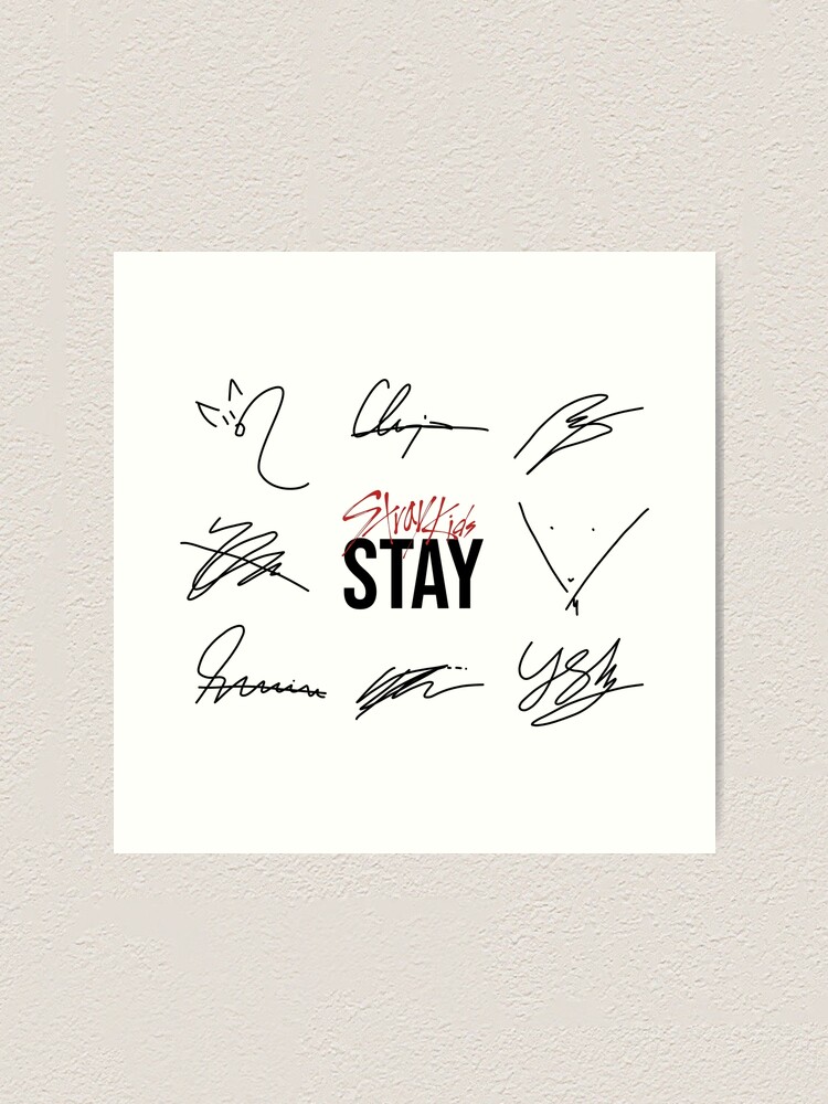 "Stray Kids SIGNATURES 2" Art Print by Chaeyoung21 | Redbubble