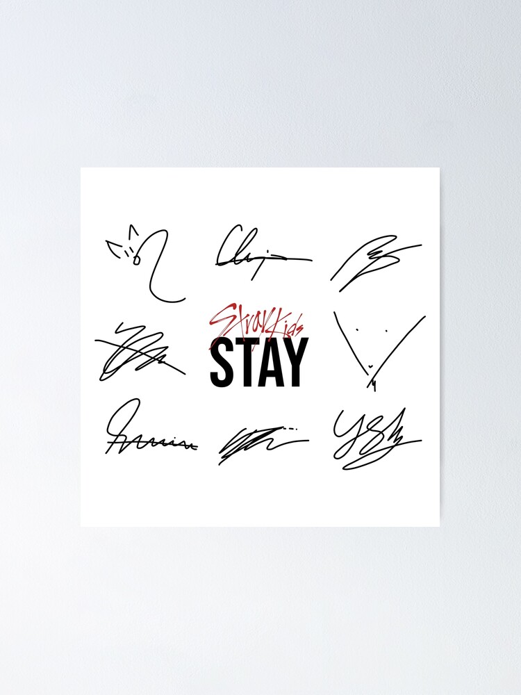 "Stray Kids SIGNATURES 2" Poster by Chaeyoung21 | Redbubble