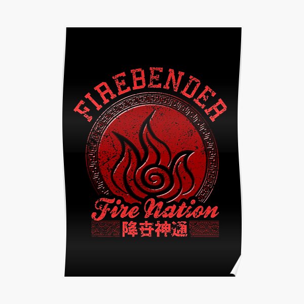 "Firebender" Poster by SxedioStudio | Redbubble
