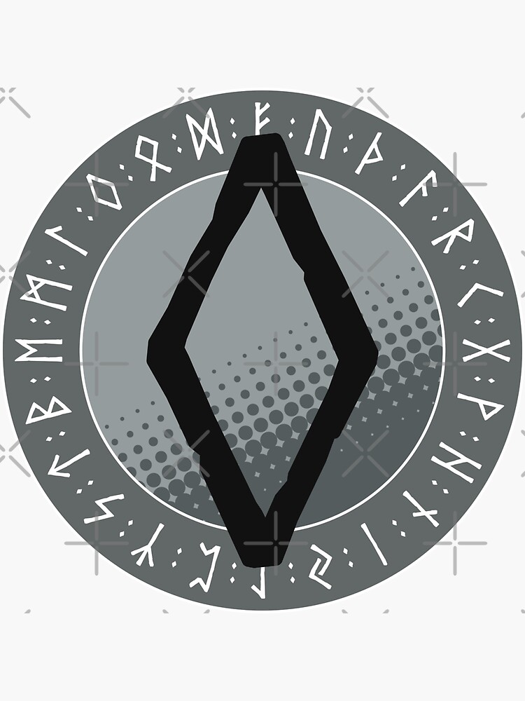 "Viking Runes and Runic Symbols - Ingwaz (Fertility)" Sticker for Sale ...