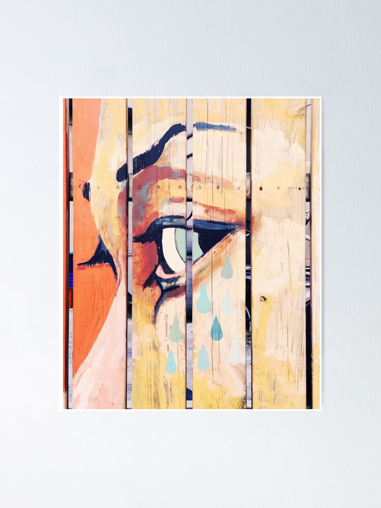 "women with tears paint" Poster for Sale by macarten | Redbubble