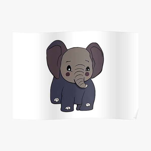 "Baby Elephant Character emoji emoticon - Created by Artificial ...