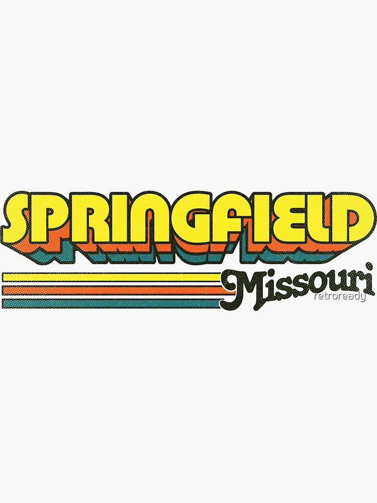 "Springfield, MO | City Stripes" Sticker for Sale by retroready | Redbubble