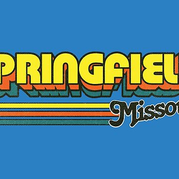 "Springfield, MO | City Stripes" Sticker for Sale by retroready | Redbubble