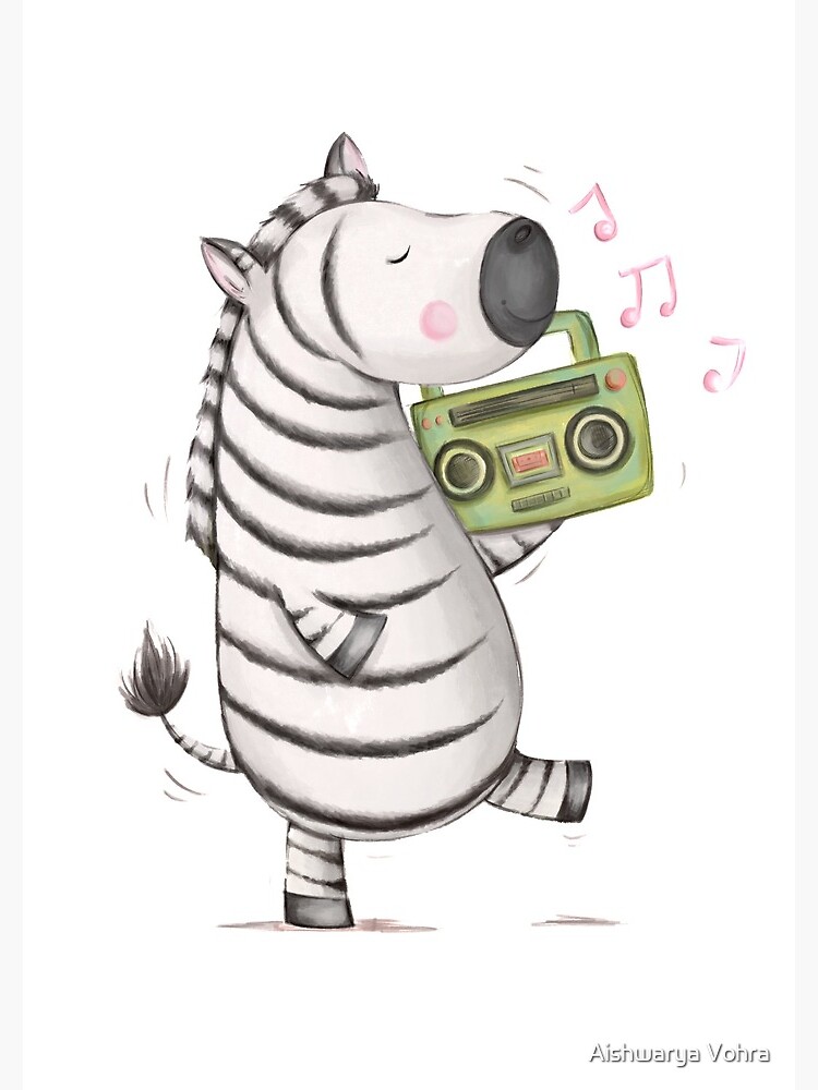 "Funky Zebra Illustration" Spiral Notebook for Sale by ashleyind ...