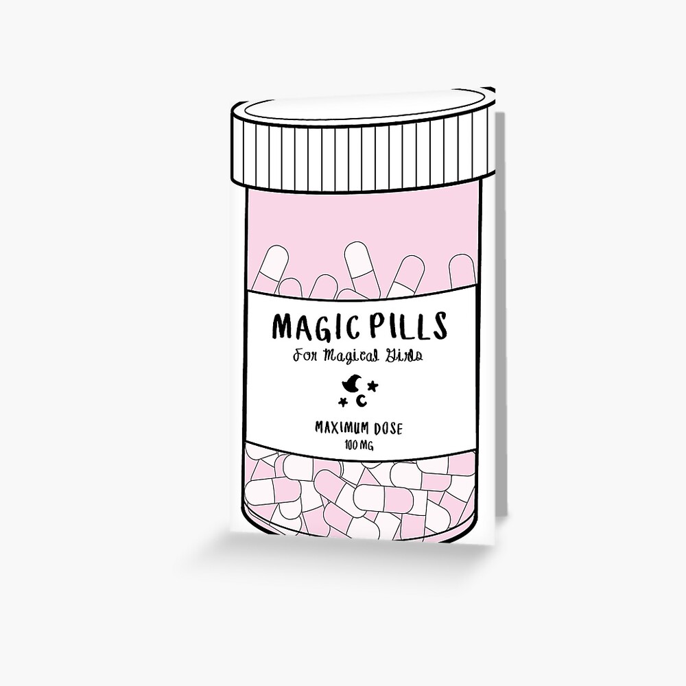 "Witchy Magic Pills ♡ Trendy/Hipster/Tumblr Meme" Greeting Card for ...