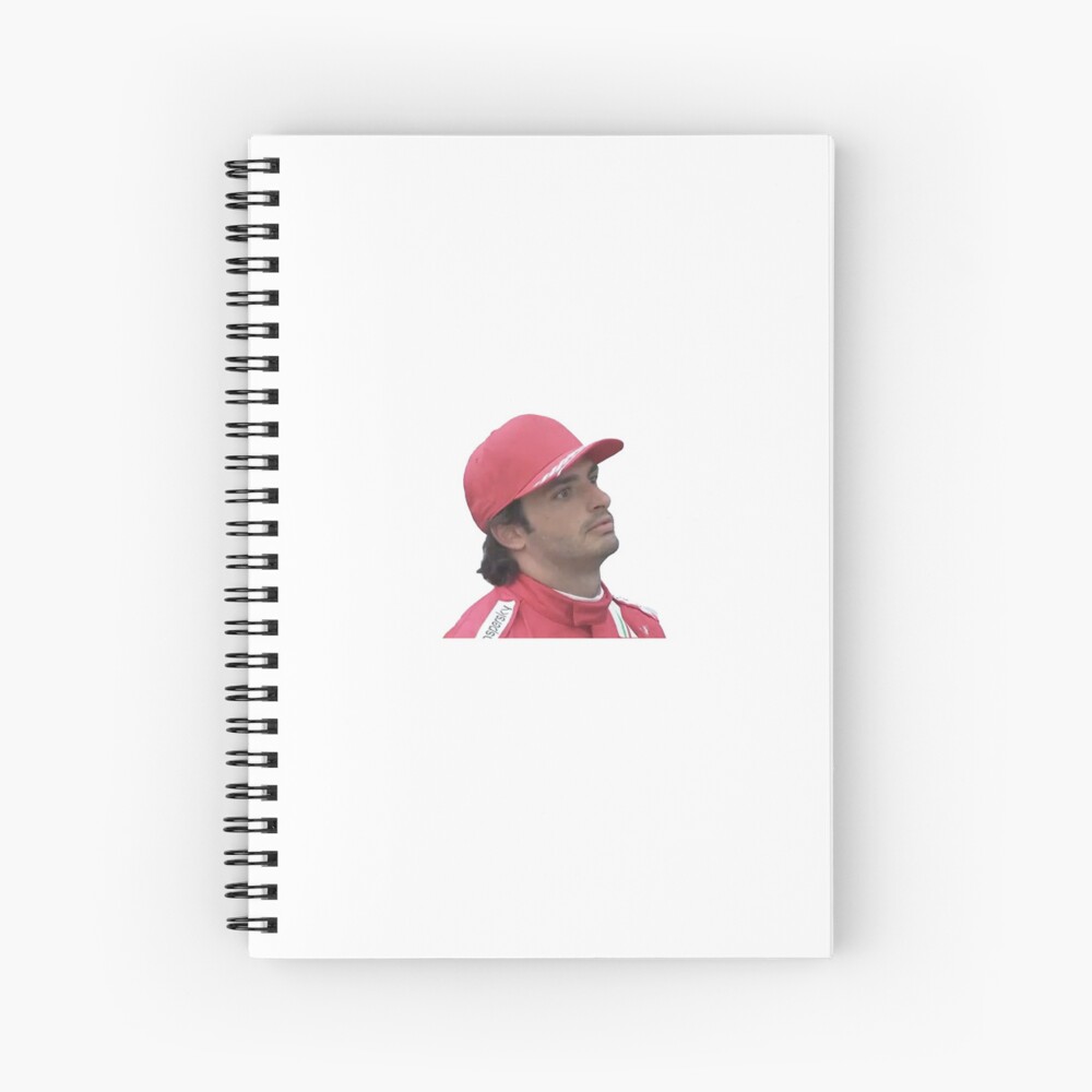 "Carlos Sainz Reaction meme" Spiral Notebook for Sale by KingFloki ...