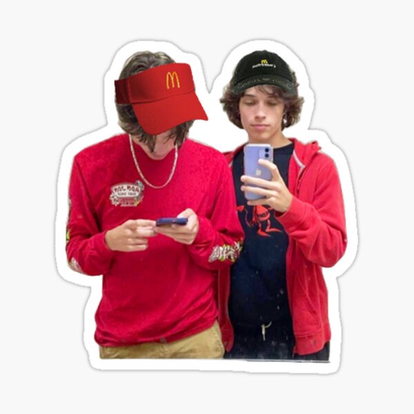 "Matt & Chris Sturniolo ft. Maccas " Sticker for Sale by hayleymb2005 ...