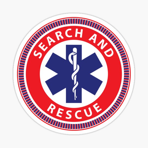 "Search and Rescue" Sticker for Sale by Yorkiedesign | Redbubble