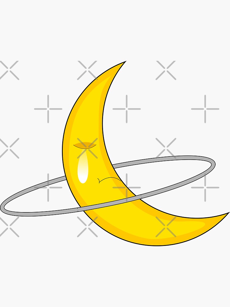 "Crying Moon" Sticker for Sale by last-name14 | Redbubble