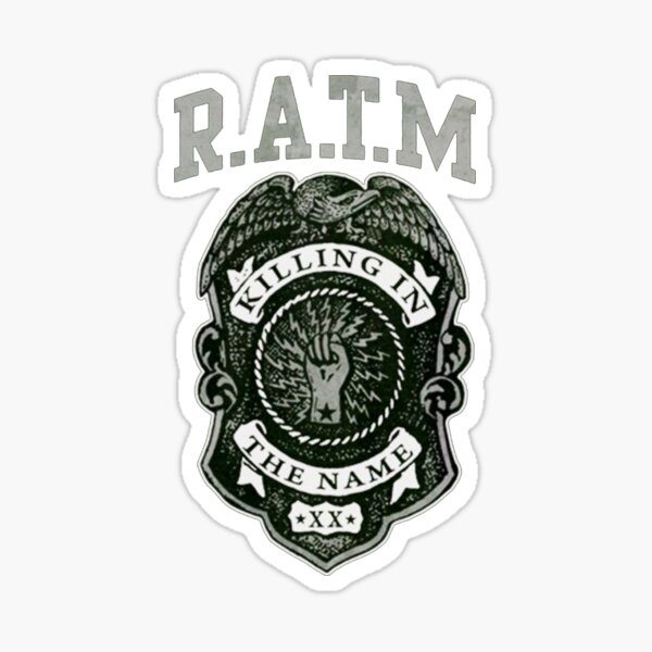 "RATM - Killing in the Name badge, vintage style heavy rock badge ...