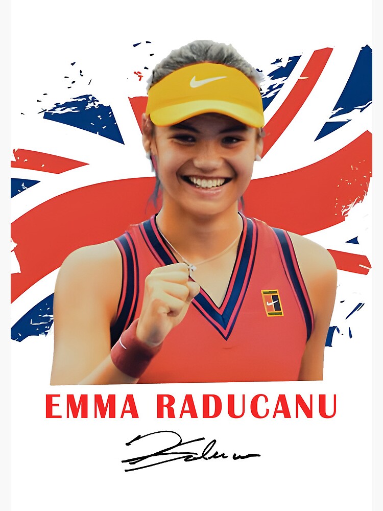 "emma raducanu champion flag" Spiral Notebook for Sale by LoniSimon ...