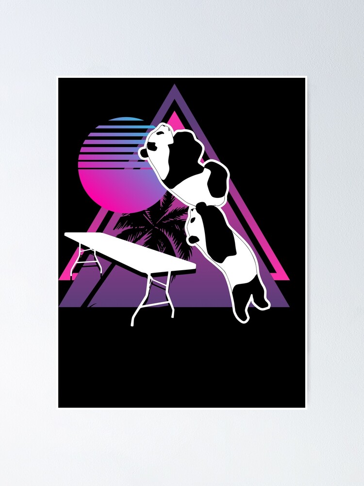 "wrestling pandas - 80s - retro - panda" Poster for Sale by adenicholls ...