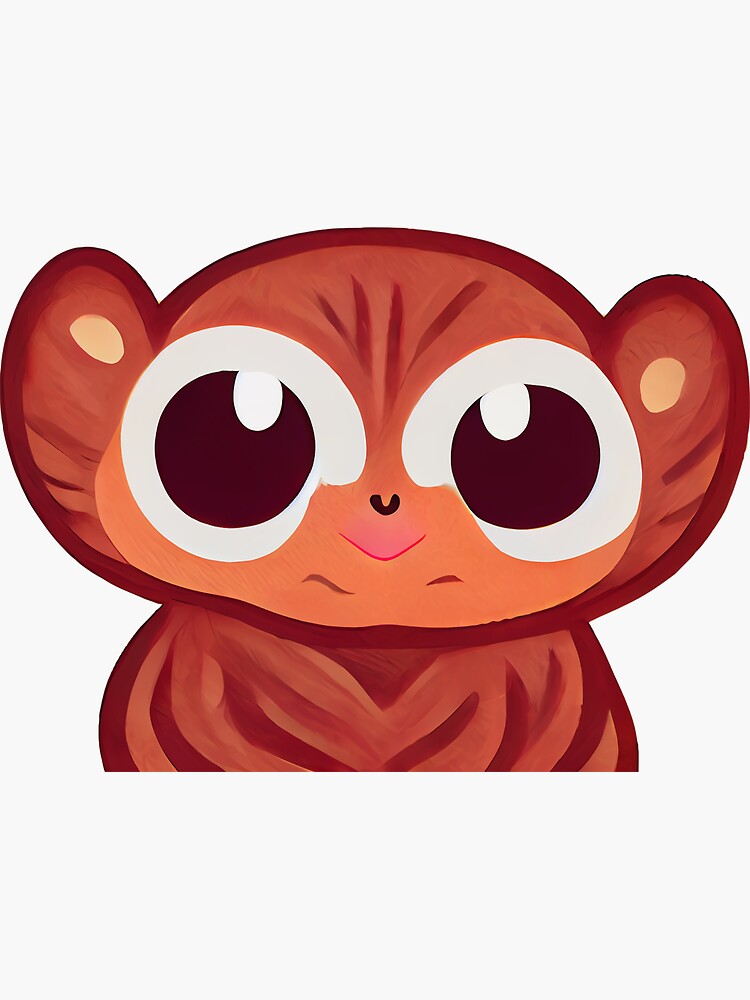 "Tarsier Character emoji emoticon - Created by Artificial Intelligence ...