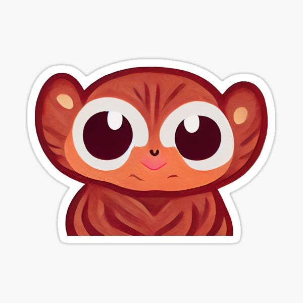 "Tarsier Character emoji emoticon - Created by Artificial Intelligence ...