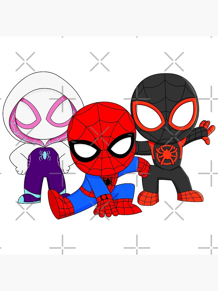 "Cute spiders friends, spider ghost girl, cute baby spidey black ...