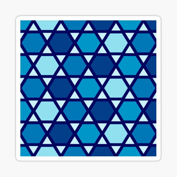"Hexagon pattern v3" Sticker for Sale by ShamanaStudio | Redbubble