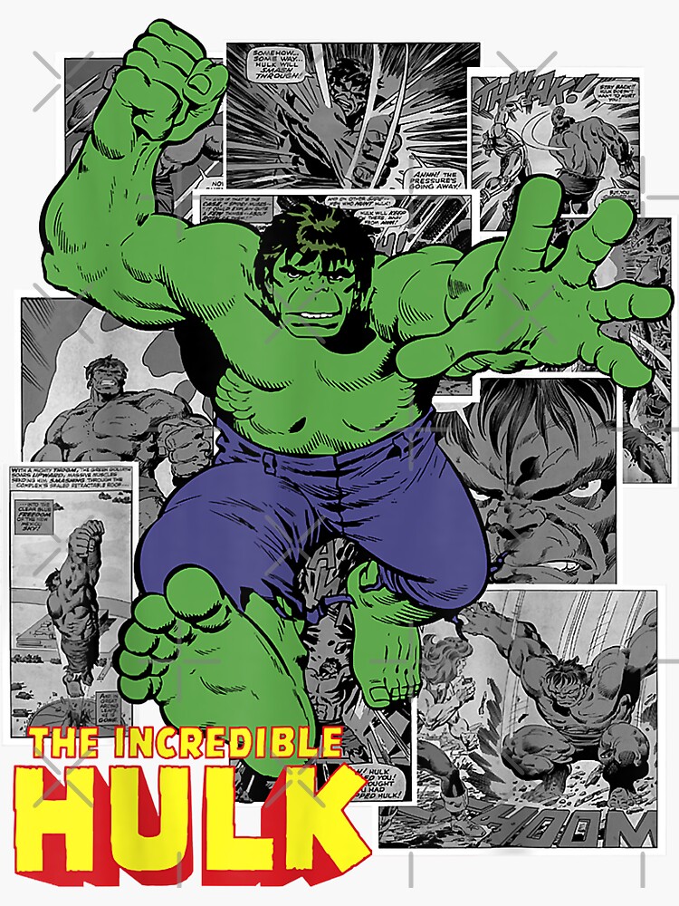 "Huk Comic Panel Portrait" Sticker for Sale by ChimRi | Redbubble