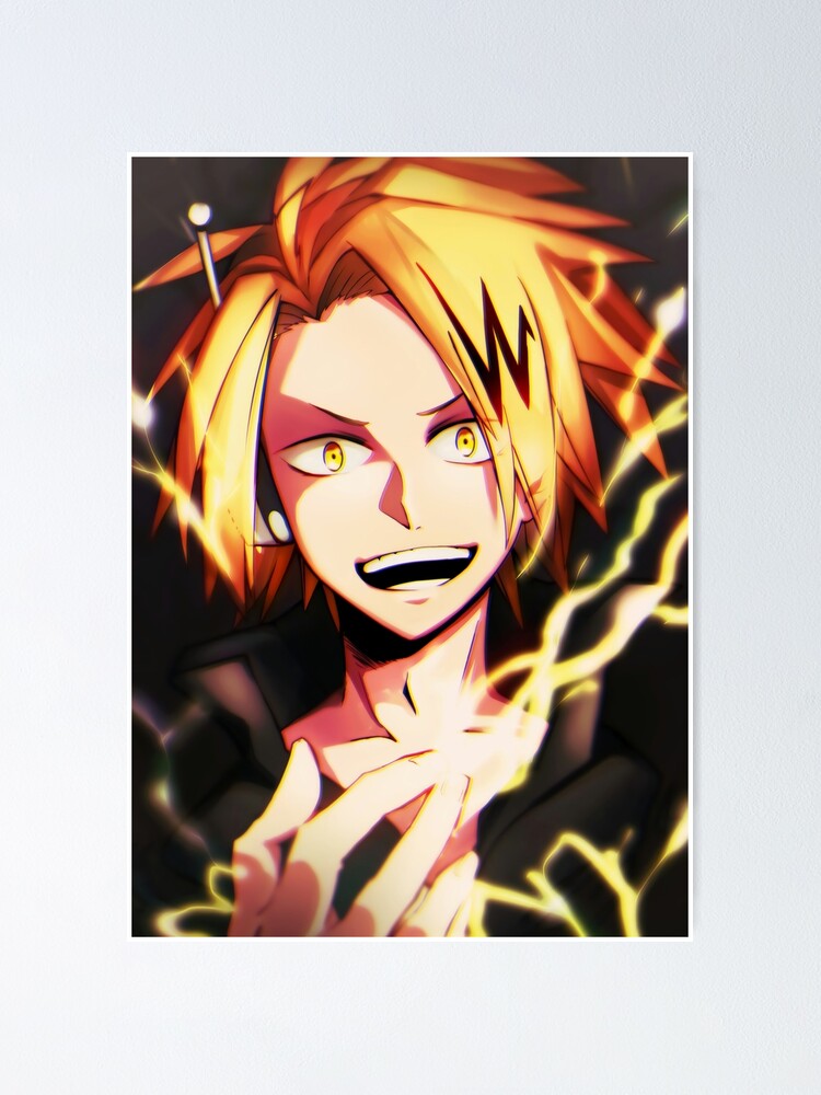 "Denki Kaminari My Hero Academia Design" Poster for Sale by jerestudio ...