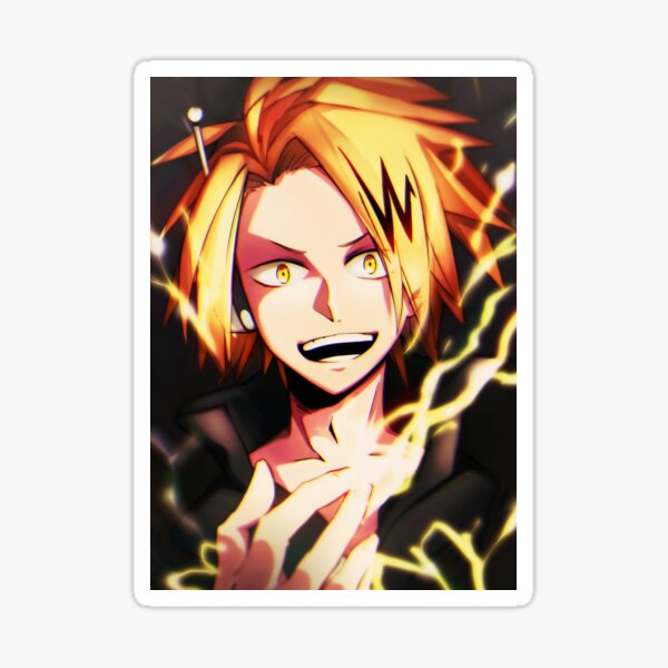 "Denki Kaminari My Hero Academia Design" Sticker for Sale by jerestudio ...