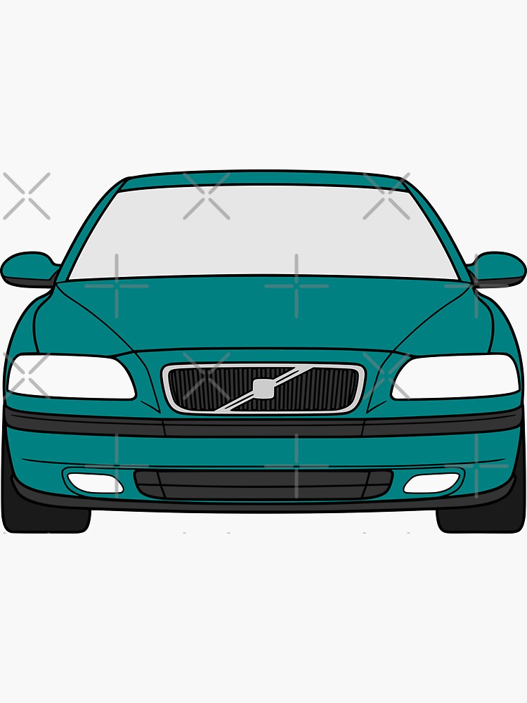 "Volvo V70 T5 D5 2001-2005 torquoise color" Sticker for Sale by ...