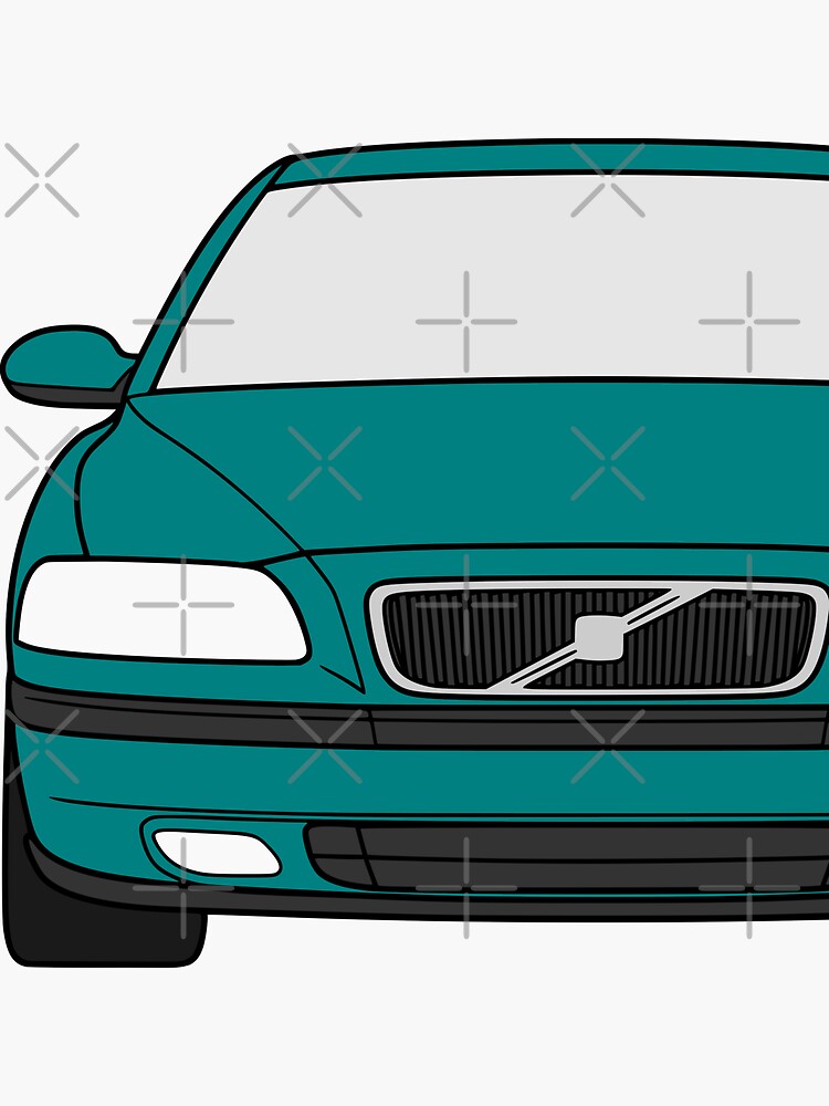 "Volvo V70 T5 D5 2001-2005 torquoise color" Sticker for Sale by ...