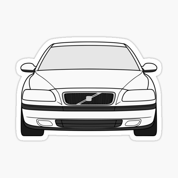 "Volvo V70 T5 D5 2001-2005 white color" Sticker for Sale by EdimDesign ...