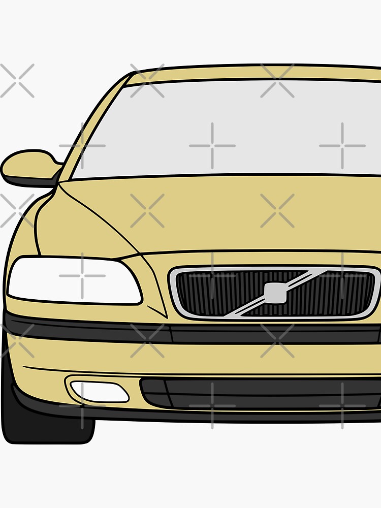 "Volvo V70 T5 D5 2001-2005 beige color" Sticker for Sale by EdimDesign ...