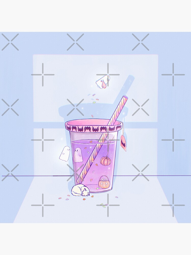 "Ghost drink" Sticker for Sale by Art-of-Enami | Redbubble