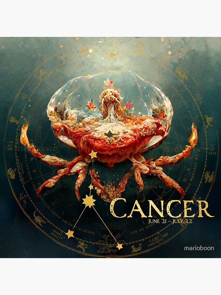 "Star sign Cancer" Sticker for Sale by marioboon | Redbubble