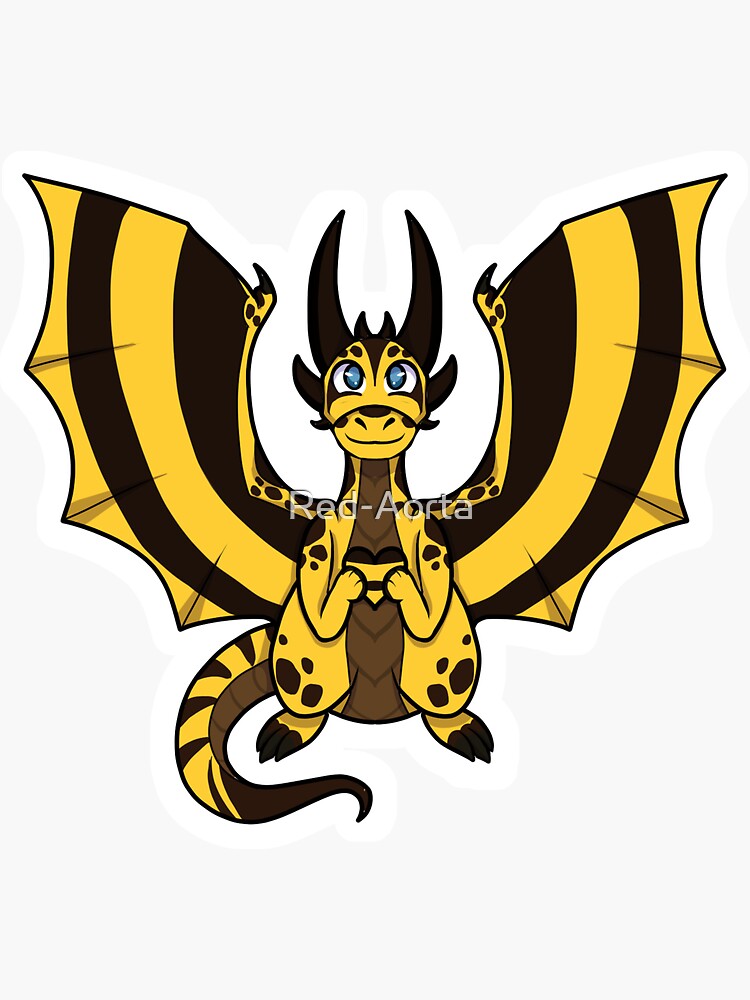 "Bee Movie Pride Dragon" Sticker for Sale by Red-Aorta | Redbubble