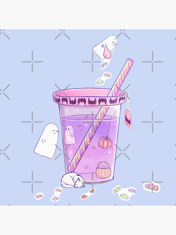 "Ghost drink - Sticker" Poster for Sale by Art-of-Enami | Redbubble