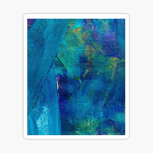 "art blue drawing" Sticker for Sale by macarten | Redbubble
