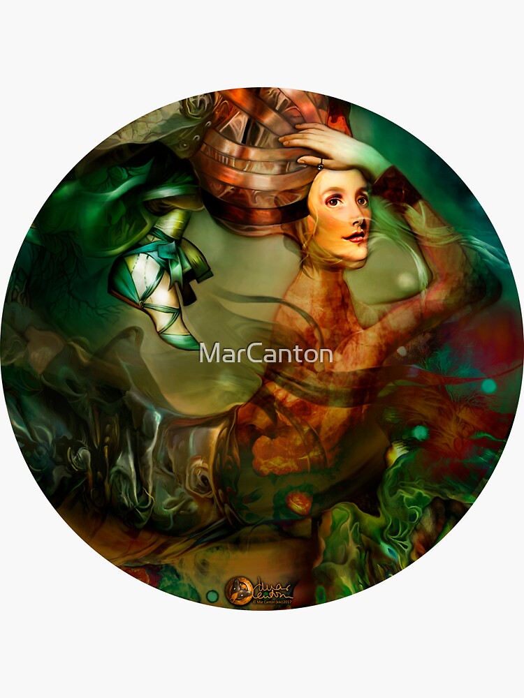 "Caterpillar Girl" Sticker for Sale by MarCanton | Redbubble