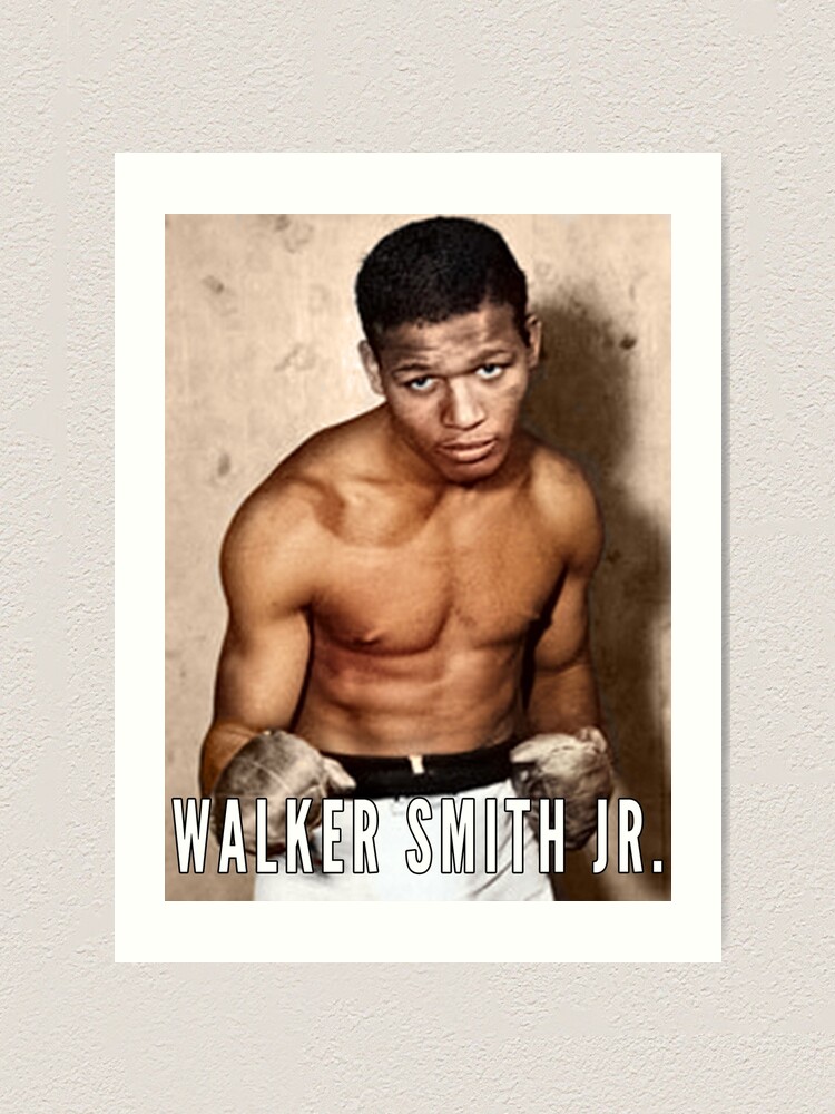 "Sugar Ray Robinson "Walker Smith Jr." - Boxing Legend Colorized" Art Print for Sale by ...